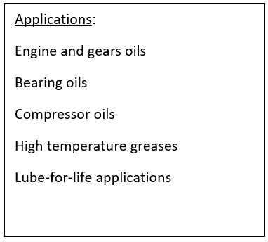 LUBRICANTS: TYPES AND USE